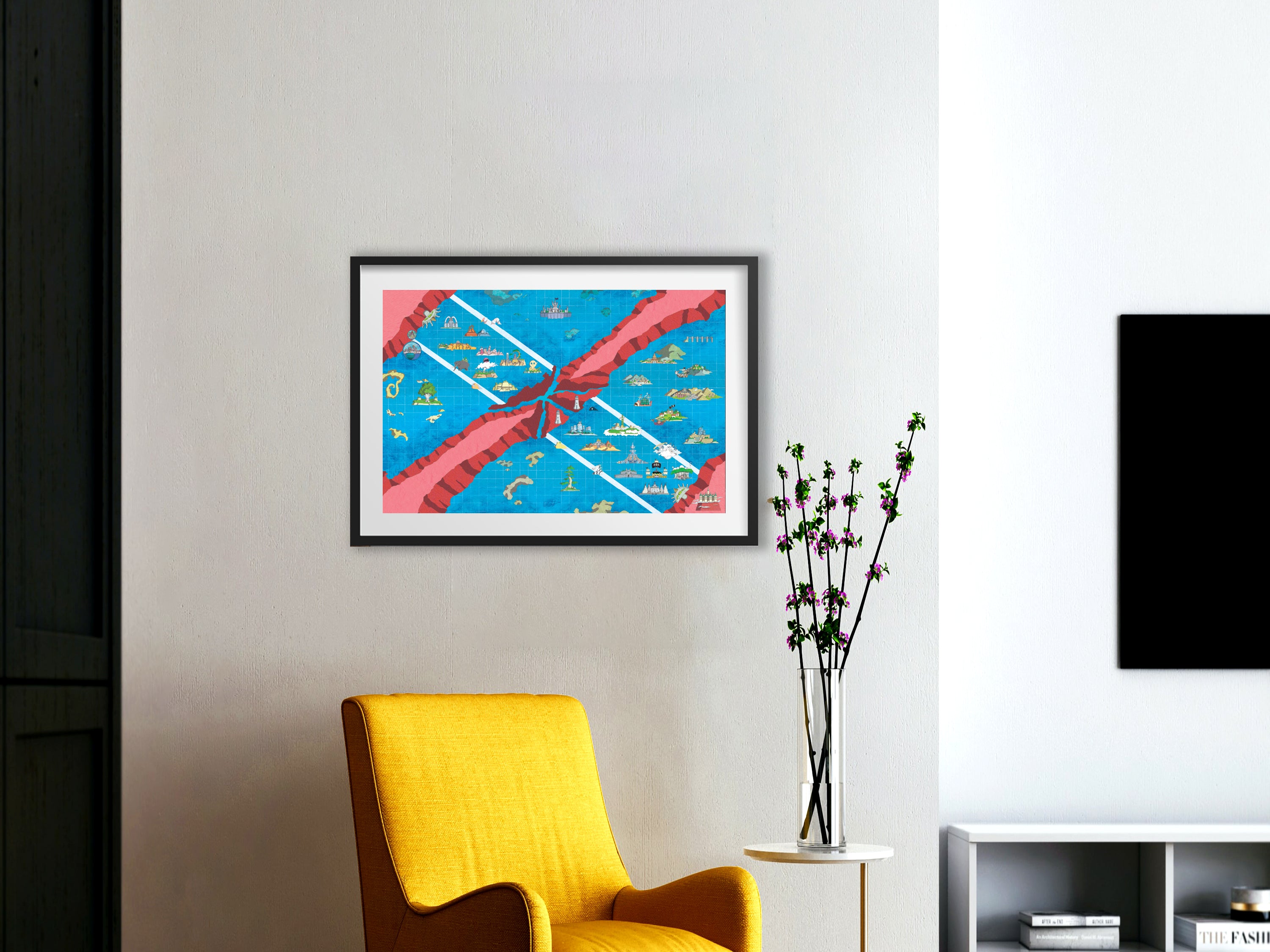 OP - Map of the Grand Line - Art Print– Subconscious Realms