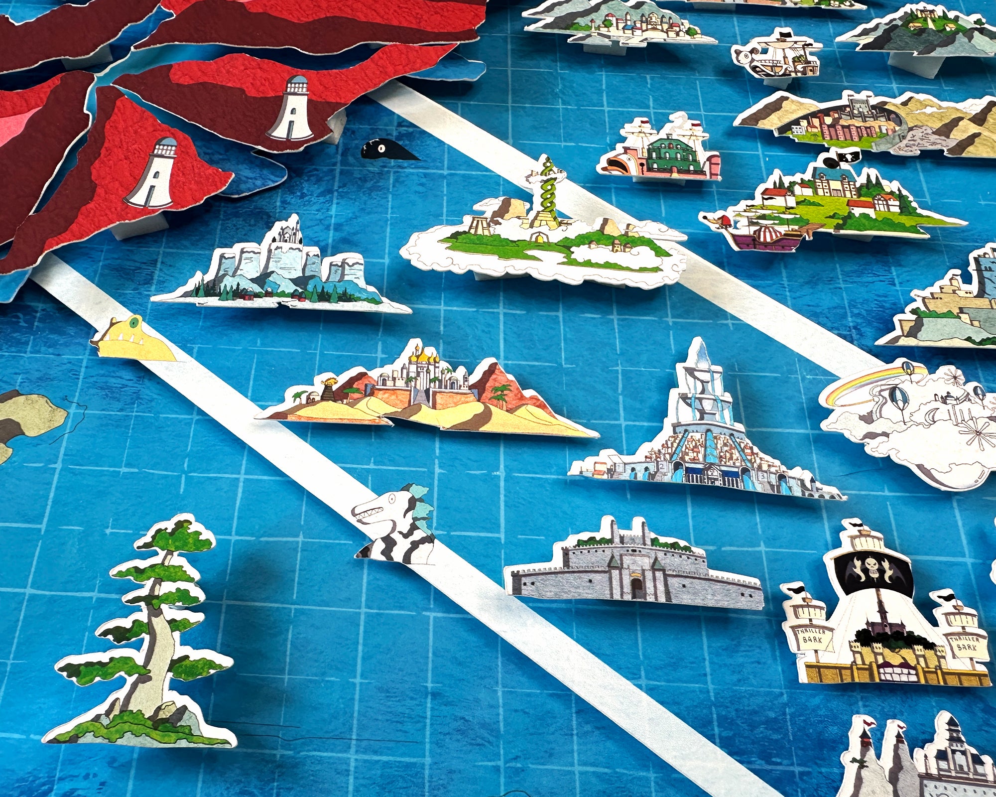 OP - Map of the Grand Line - Shadowbox Art– Subconscious Realms