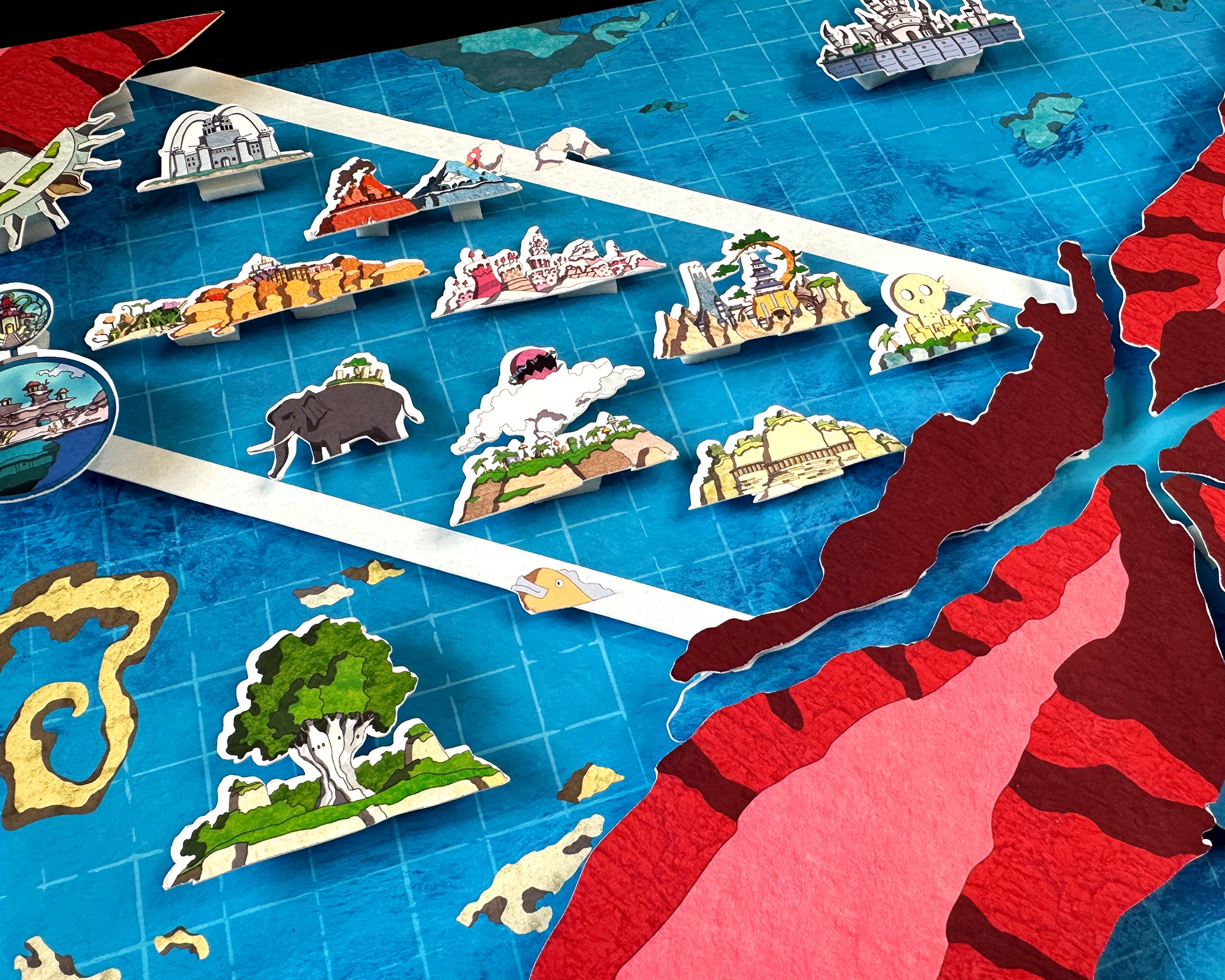 OP - Map of the Grand Line - Shadowbox Art– Subconscious Realms