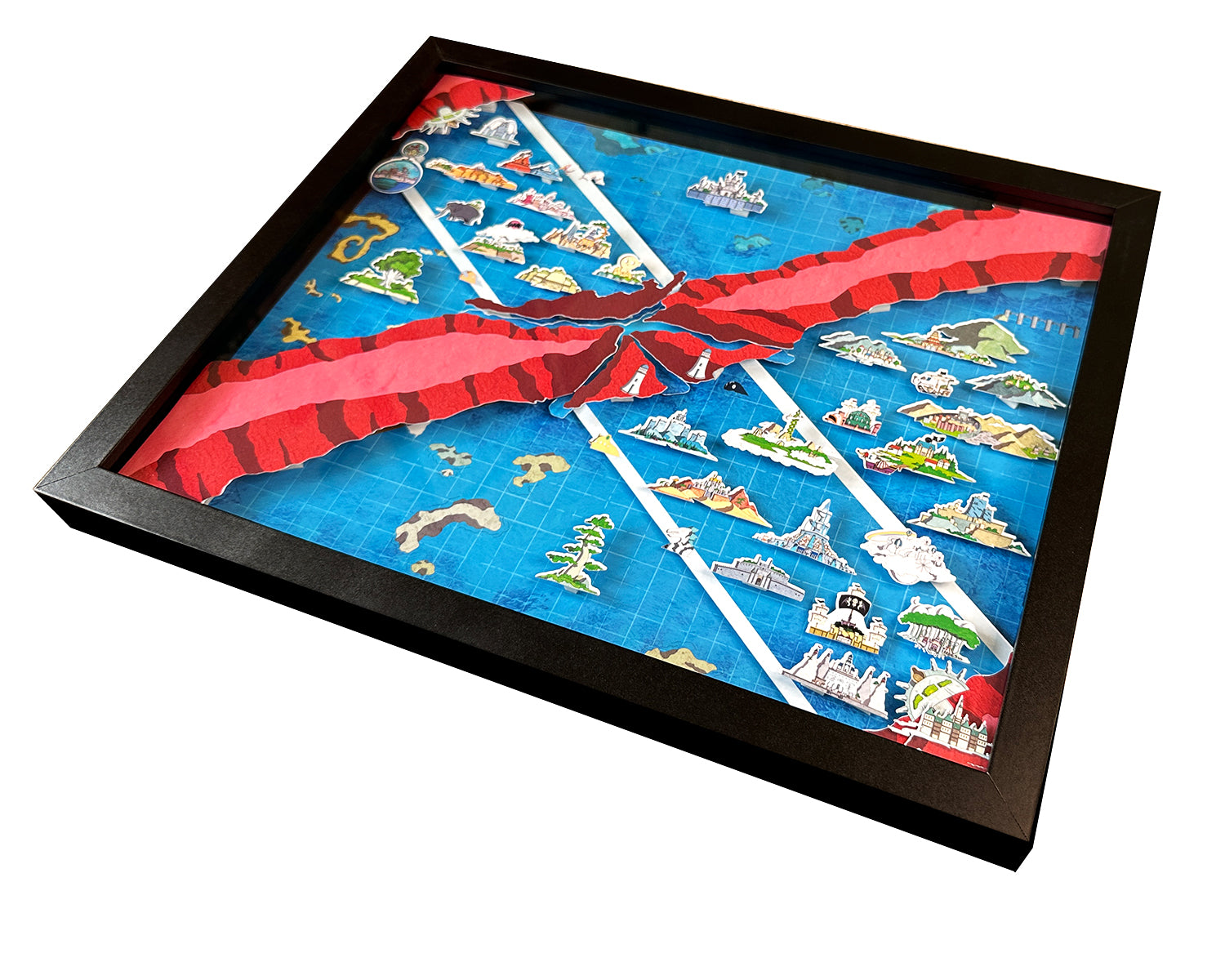 OP - Map of the Grand Line - Shadowbox Art– Subconscious Realms