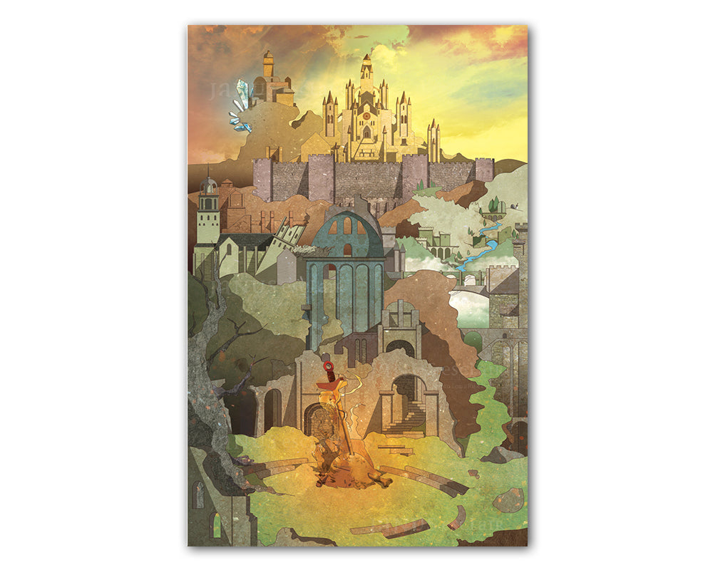 Dark Souls - Firelink Shrine - Art Print– Subconscious Realms