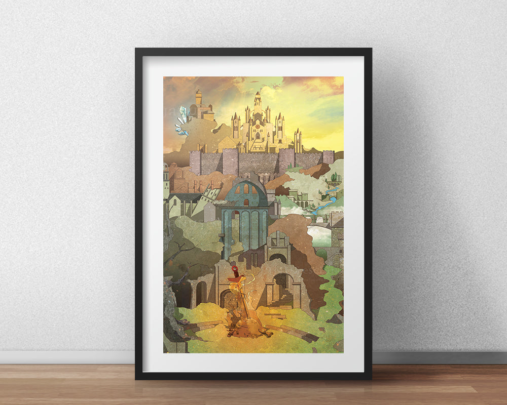 Dark Souls - Firelink Shrine - Art Print– Subconscious Realms
