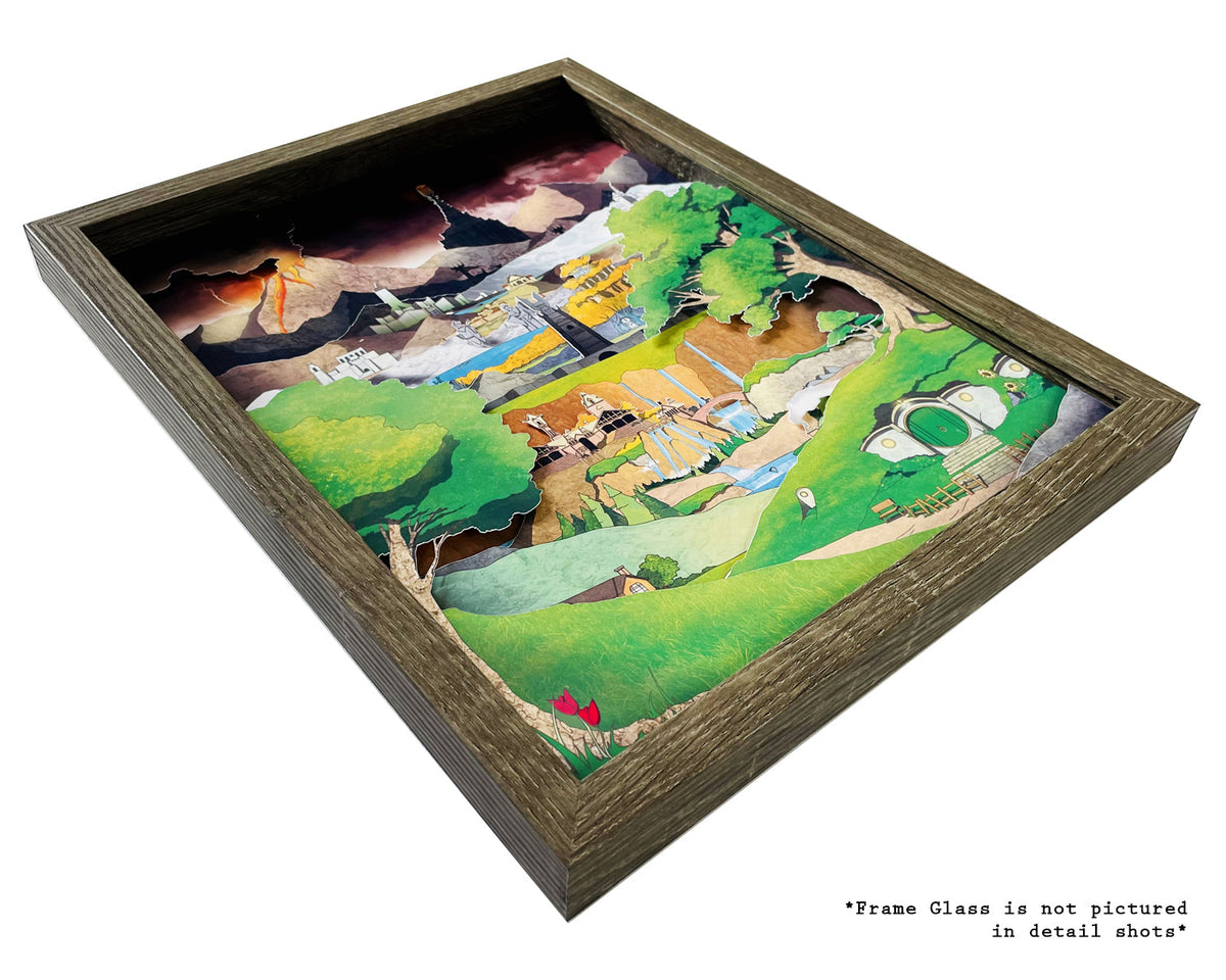 Lord of the Rings - Middle Earth - Shadowbox Art– Subconscious Realms
