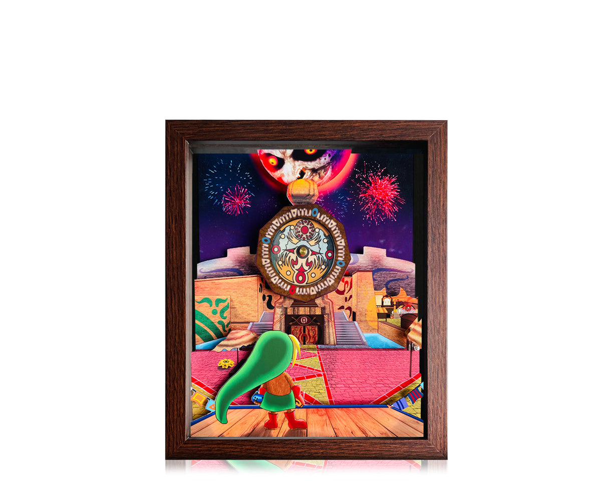Majora's Mask - Clocktown - Shadowbox Art– Subconscious Realms