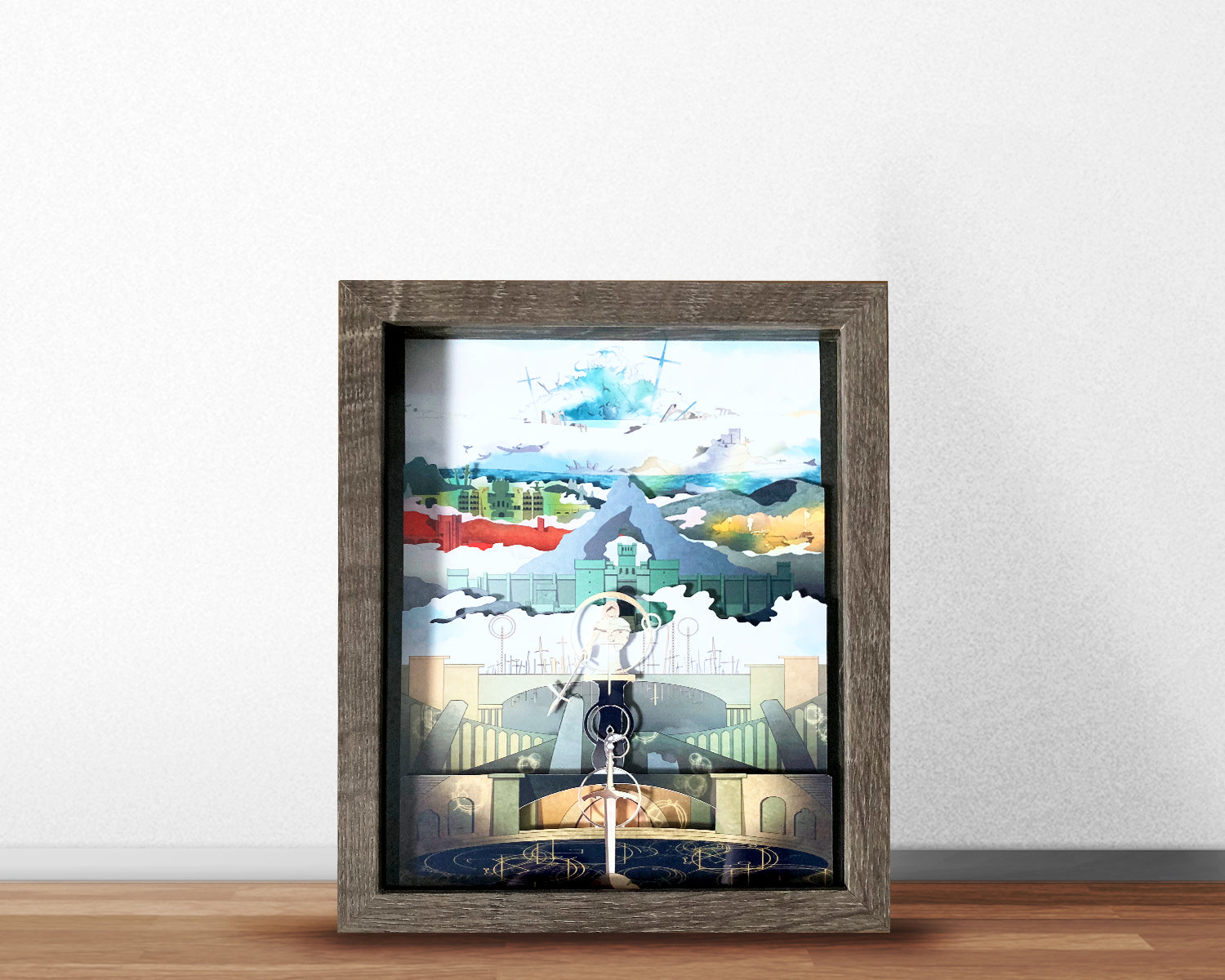 Demon Souls - Kingdom of Boletaria - Mini Shadowbox Art– Subconscious ...