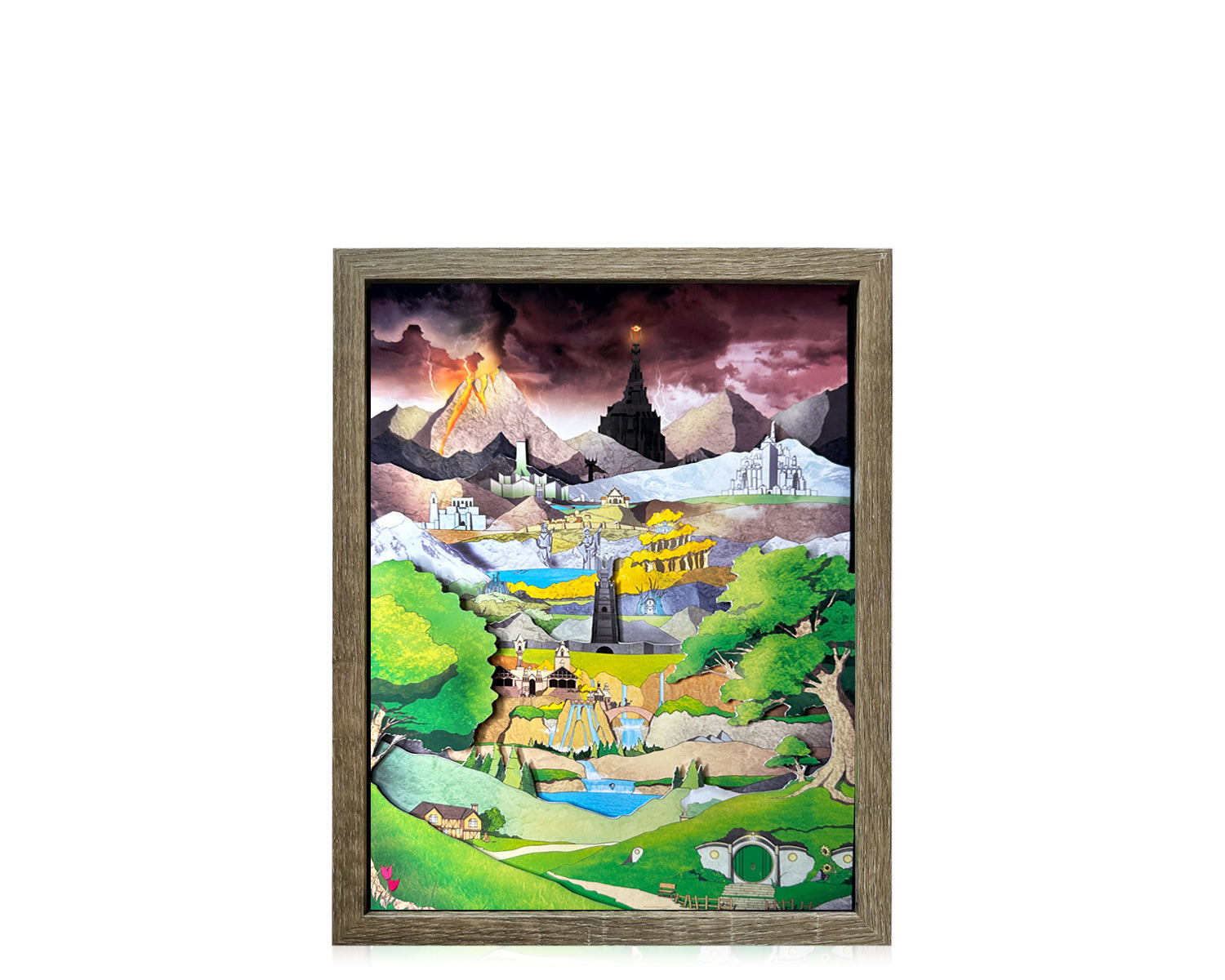 Lord of the Rings - Middle Earth - Mini Shadowbox Art– Subconscious Realms