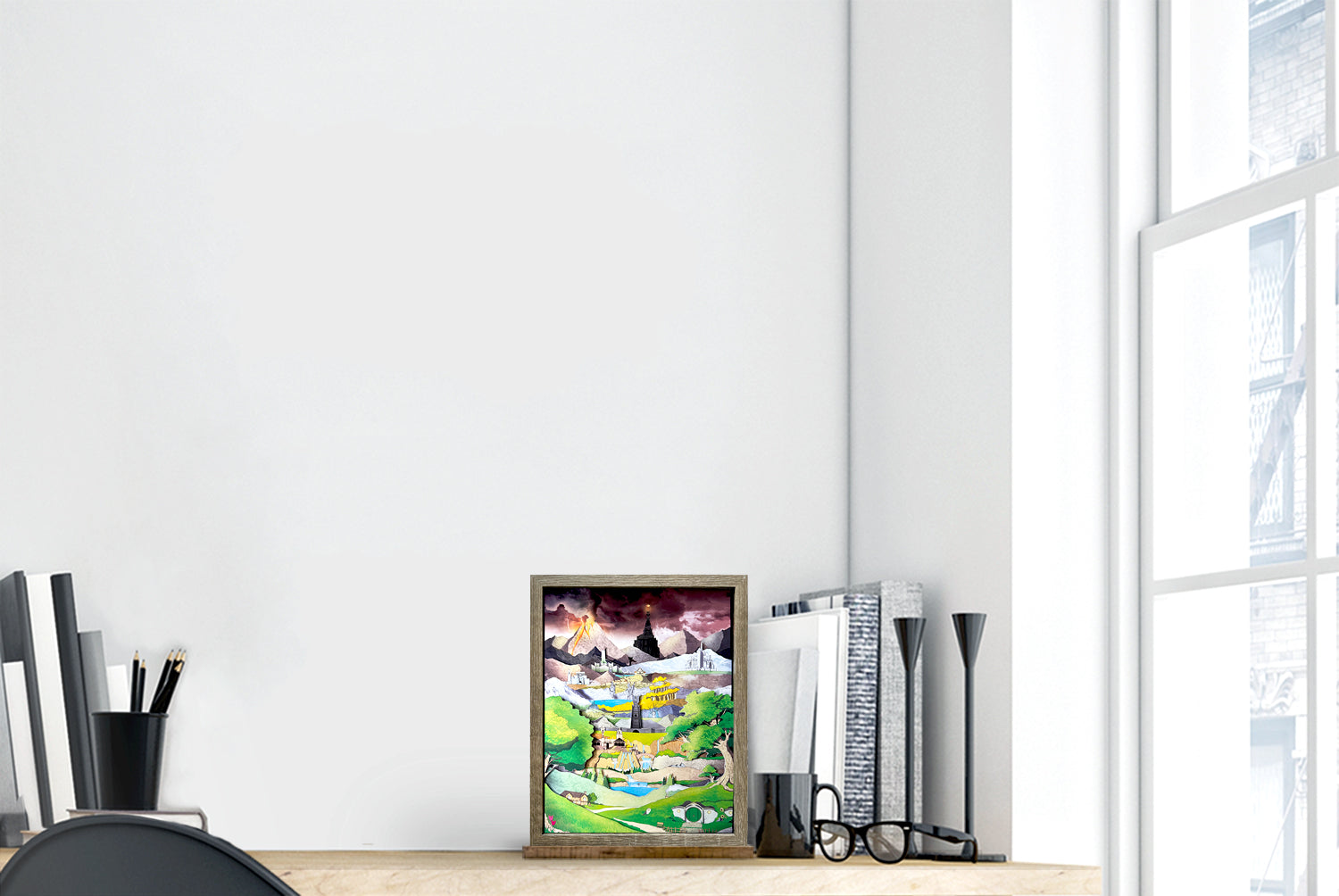 Lord of the Rings - Middle Earth - Mini Shadowbox Art– Subconscious Realms